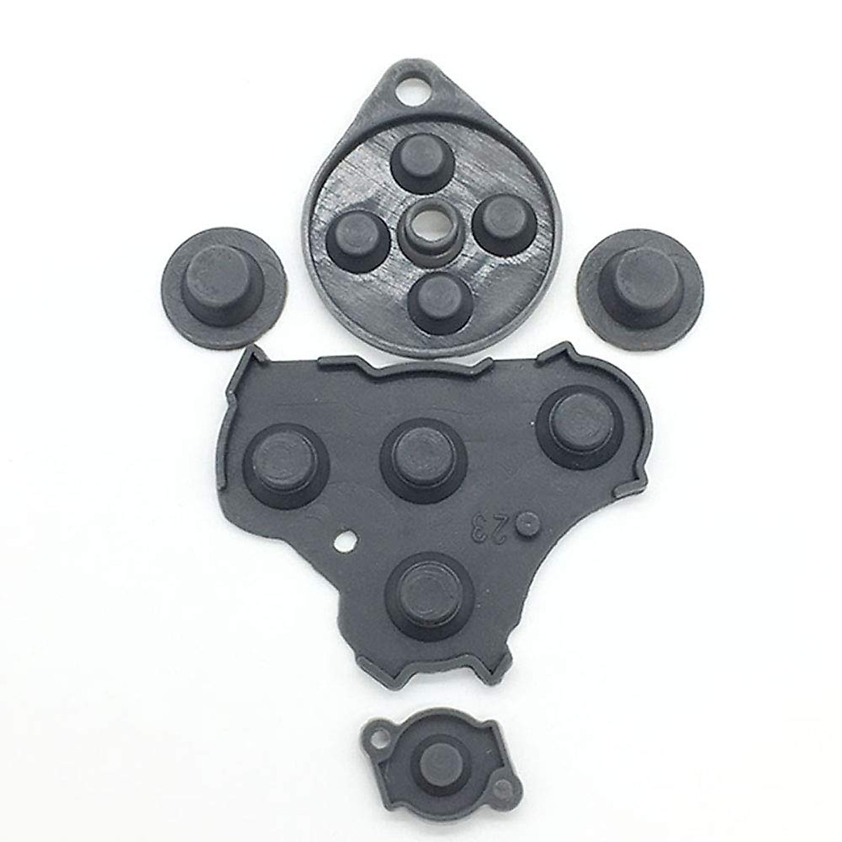Replacement Silicone Rubber Pad Conductive Adhesive Right Button Keypad for Nintendo NGC Controller