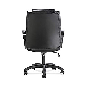 HON Sadie Mid-Back Executive Chair, with Fixed Padded Arms, PACKS, Black