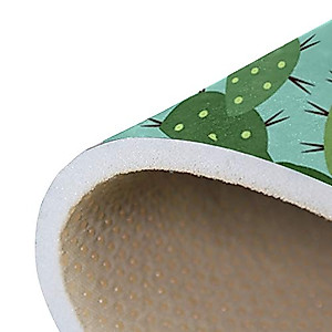 Linomo Area Rug Alpaca Cactus Lama Llama Floor Rugs Doormat Living Room Home Decor, Carpets Area Mats for Kids Boys Girls Bedroom 60 x 39 Inches