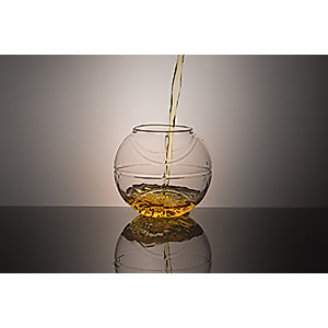 Basketball Whiskey Glass - Rocks Glass for Rum, Tequila, Scotch, Glasses- Whiskey Gifts - 10oz Cocktail, Lowball, Old Fashioned Glass (Set of 2) Unique Bar Decor & Bourbon Gifts by Prestige Decanters