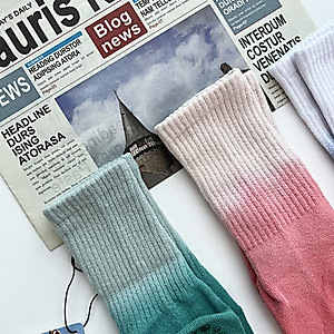 EGEN Dye Tie Yoga Socks for Women Man Novelty Print Non Skid Socks Non Slip Grip for Pilates Barre Ballet Sport (Blue)