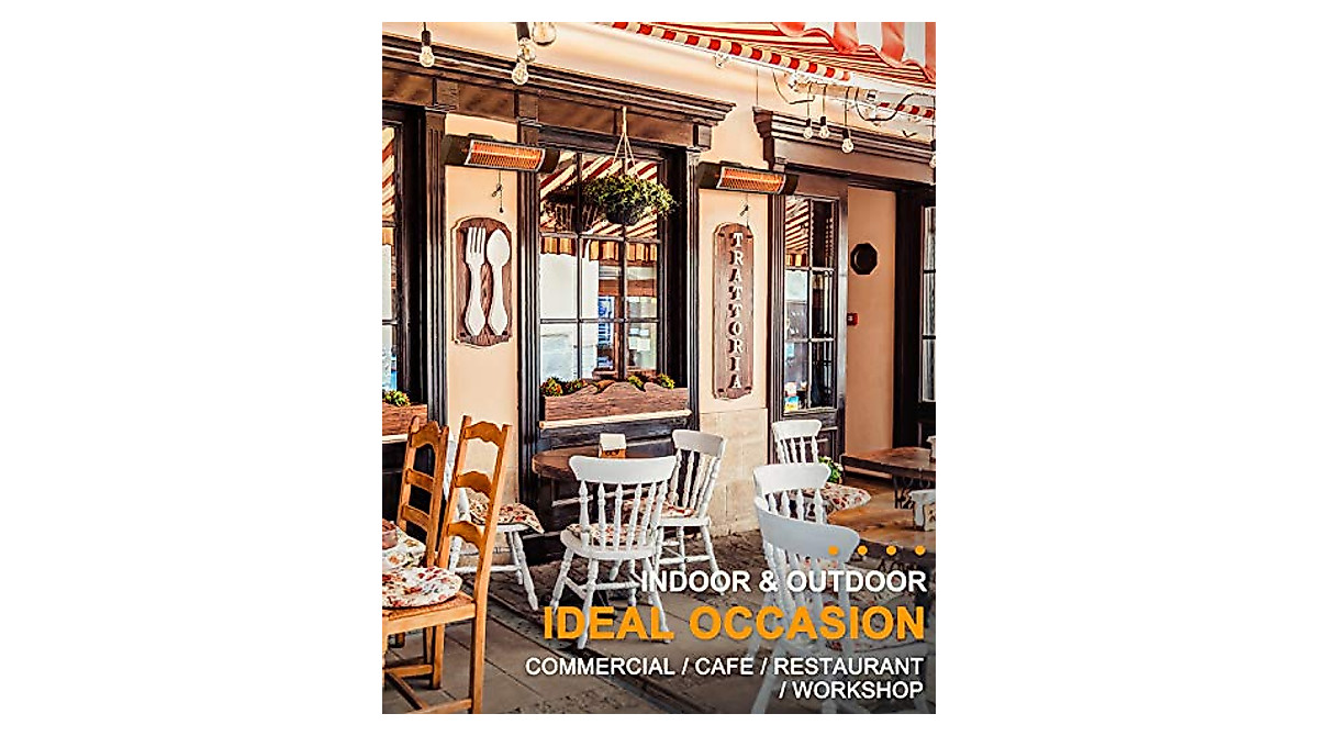 Star Patio 1500W Electric Heater for Indoor & Outdoor Use