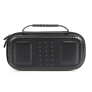 Amazon Basics Carrying Case for Nintendo Switch Console and Accessories - 10 x 2 x 5 Inches, Black