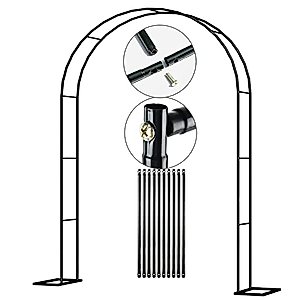 Extra Wide Garden Arch Trellis Rose Flower Arch Wedding Archway Frame Arbour Decorative for Vines Lights Vegetables Archway Entrance Elegant Decorations DIY Width Size (Color : White, Size : 47" X 1