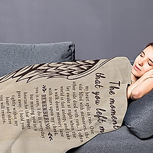 Fdiodov Bereavement Gifts Blanket 60''x 50'' - Memorial Gift for Loss of Loved one - Condolences, Sympathy - Best - Memory Father Husband Wife Son Sister Throw