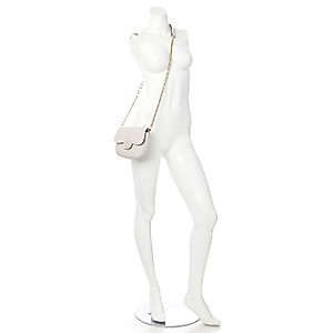 GUESS womens Gillian Mini Crossbody Flap, Stone, one size US