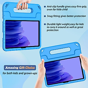 LTROP Kids Case for Samsung Galaxy Tab A7 10.4 Inch(2022/2020),Galaxy Tab A7 10.4 Case,Shockproof Convertible Handle Stand Case for Samsung Galaxy Tab A7 10.4(Model SM-T500/T503/T505/T507/T509), Blue