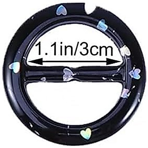 6Pcs Random Color Round Plastic Scarf Clip Ring Scarf Slides T Shirt Clips for Neckerchief Easy to Use Fashion Scarves,Scarves and Wraps Sports Fan Pins