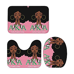 Bathroom Rugs Sets 3 Piece Aka SOR-Ority 10 Bathroom Shower Rugs with U-Shaped Contour Toilet Mat Large Contour Mat, Bathroom Floor Mats