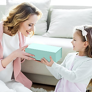 MONDEPAC Gift Box 12" x 6" x 4" with Magnetic Closure Lid Gift Box for Presents,Bridesmaid Gifts Box, Magnetic Gift Box for Gifts,Birthday Gift Box,Magnetic Gift Box for Wrapping Gifts (Tiffany)