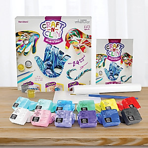 Craft & Clay Handprint Dish Kit - Arts and Crafts for Kids - Make Your Own Hand Bowls - Preteen Girls Art Activities Kits - Best Christmas Gifts for Ages 6, 7, 8, 10-12 - Tween Kid DIY Clay Activity