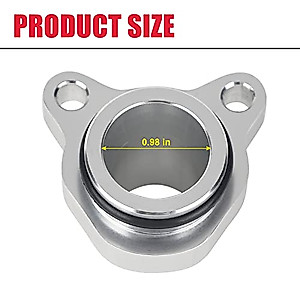 Aluminum Water Hose Fitting Upgrade Fit for BMW 1 3 5 6 7 Z4 (Engine N52 N53 N54 and N51 3.0-litre),Replaces# 11537541992 11537544638 Engine Coolant Hose Flange