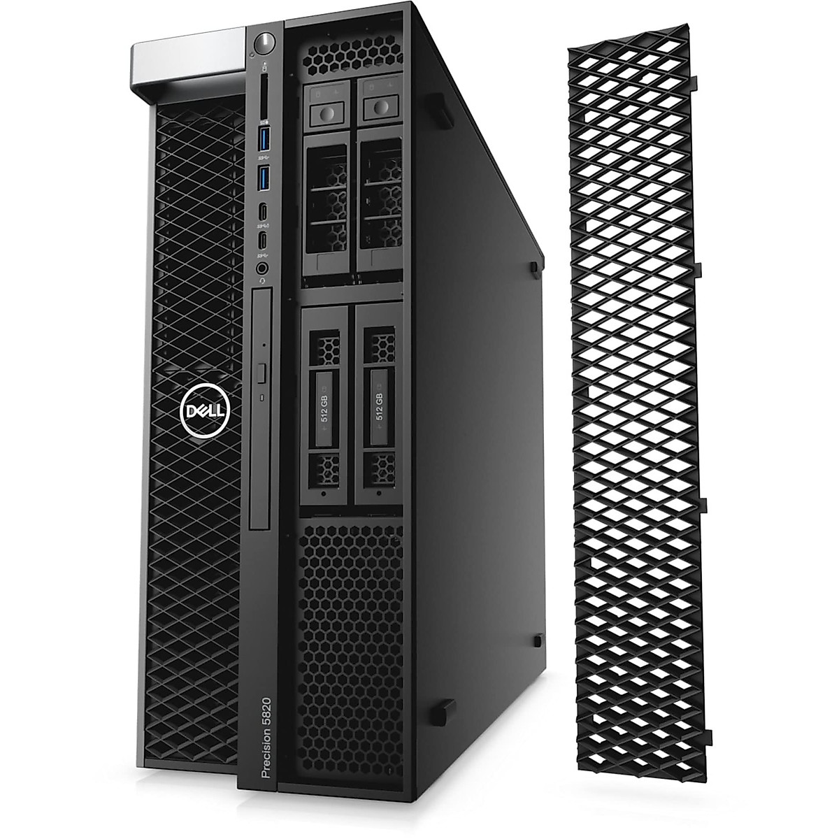 Dell Precision T5820 Workstation Desktop | Core i7-9800X - 1TB HDD Hard Drive - 32GB RAM - 2 x Nvidia Quadro P2000 in SLI | 8 cores @ 4.4 GHz - 10GB GDDR5 Win 10 Pro Black (Renewed)