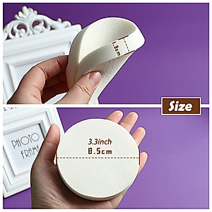 40 PCS Makeup Blenders Sponges Set, Use for Dry and Wet, Perfect for Full Face Curve Blending, Cream, Liquid, Powder Foundation Cosmetics, Latex Free & Soft & Flexible, Round