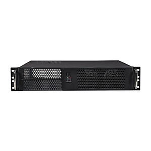 iStarUSA Group 2U Compact Rackmount 2 X 5.25 (D-214-MATX) , Black