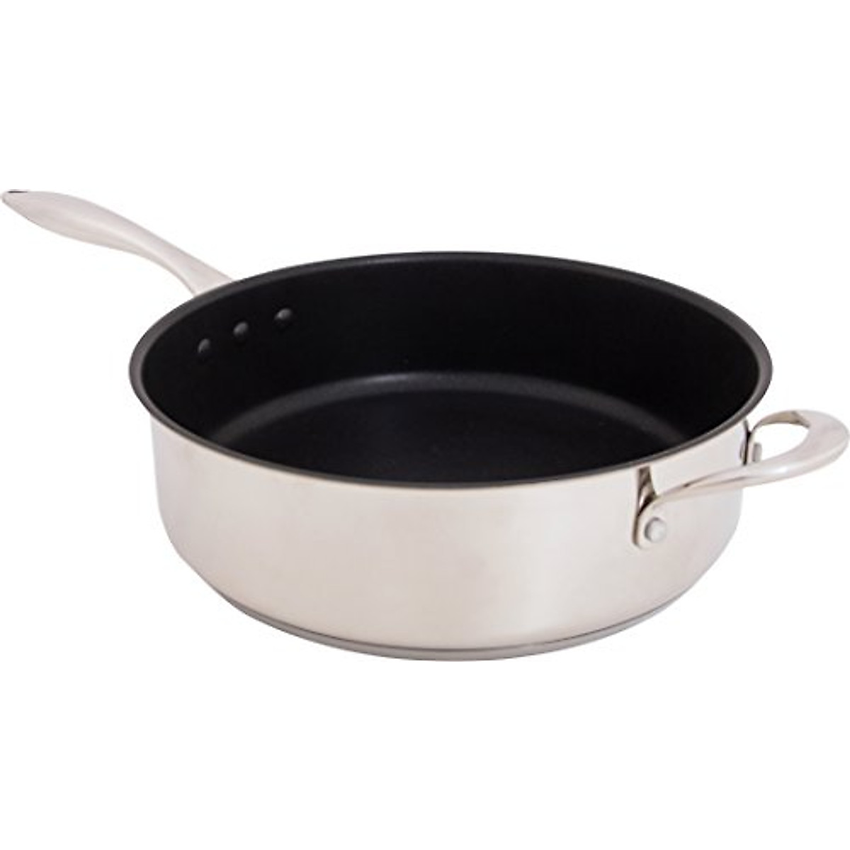 Ozeri Sauce Pan and Lid with a 100% PFOA and APEO-Free Non-Stick Coating developed in the USA, 5 L (5.3 Quart), Stainless Steel