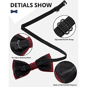 Zhanmai 20 Pcs Boys Bow Ties Pre-tied Bow Ties Bulk with Adjustable Neck Band for Kids Wedding Birthday Party(Cute Style)