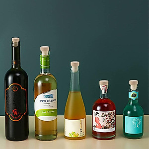 WunM Studio Personalized Wine Bottle Stopper - Customized Anniversary Date, Ring Shape Engraved Wooden Laser Cork Wedding Favors Baby Shower Special Wedding Gift for Gues,Custom,50PCS