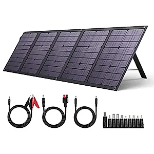 100W Portable Solar Panel with PD 45W USB-C, BigBlue Foldable Solar Panel with 18V/5.5A DC Port Compatible with Jackery Explorer/Goal Zero/Anker/Flashfish Power Station, Notebook, RV Battery, Phones