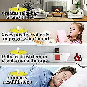 Large Citronella Candles Outdoor Indoor - 8 Citronella Candles for Patio Home Garden - Aromatherapy Candle - Spa Candle - Mood Candle - Premium Quality Lemon Scented Candles - Fly Candle