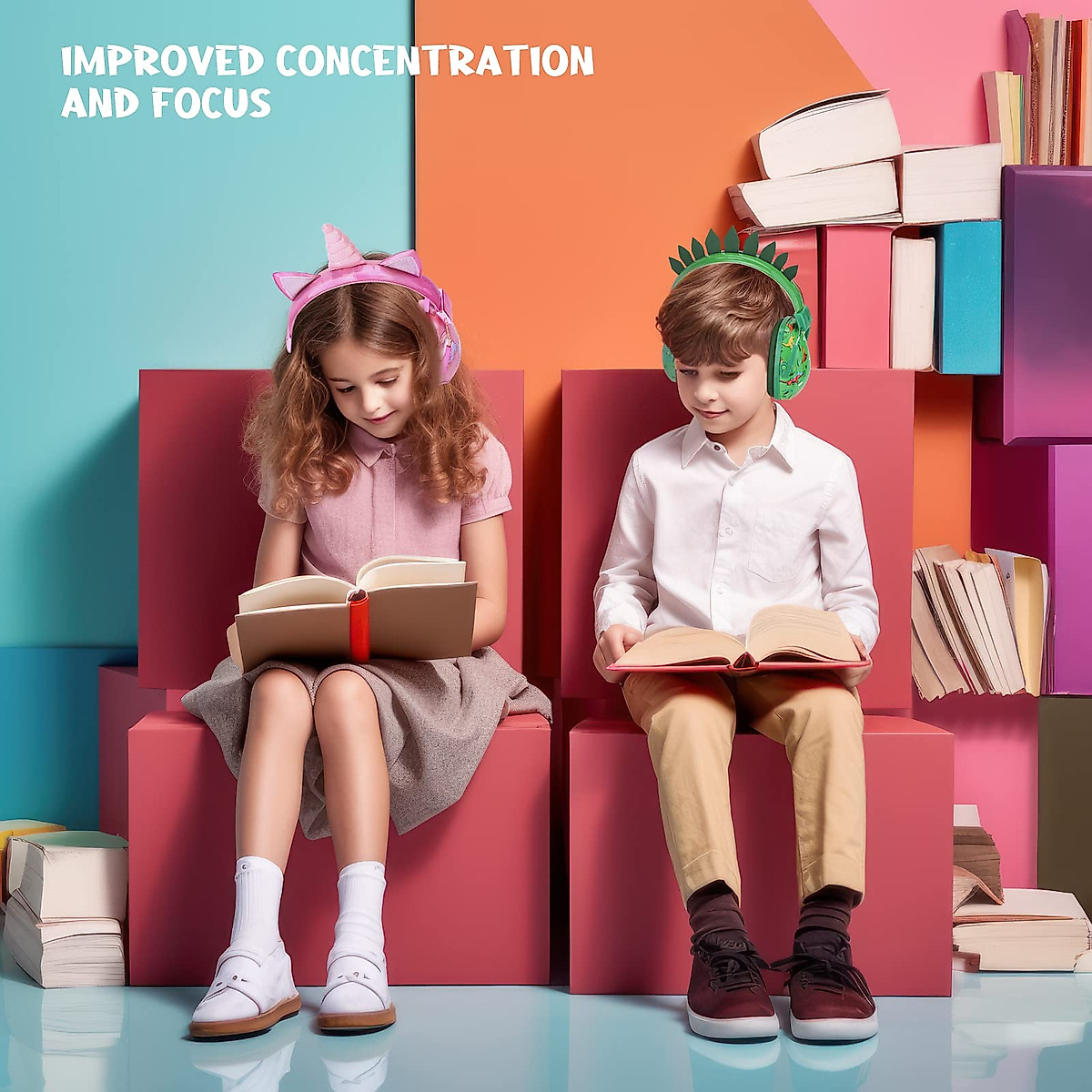 homicozy Kids Ear Protection,Noise Cancelling Sound Proof Headphones for Toddlers Children Teens,Sound Blocking Kids Hearing Protection Earmuffs for Concerts,Autism,Unicorn Gifts for Girls Age 1 Up