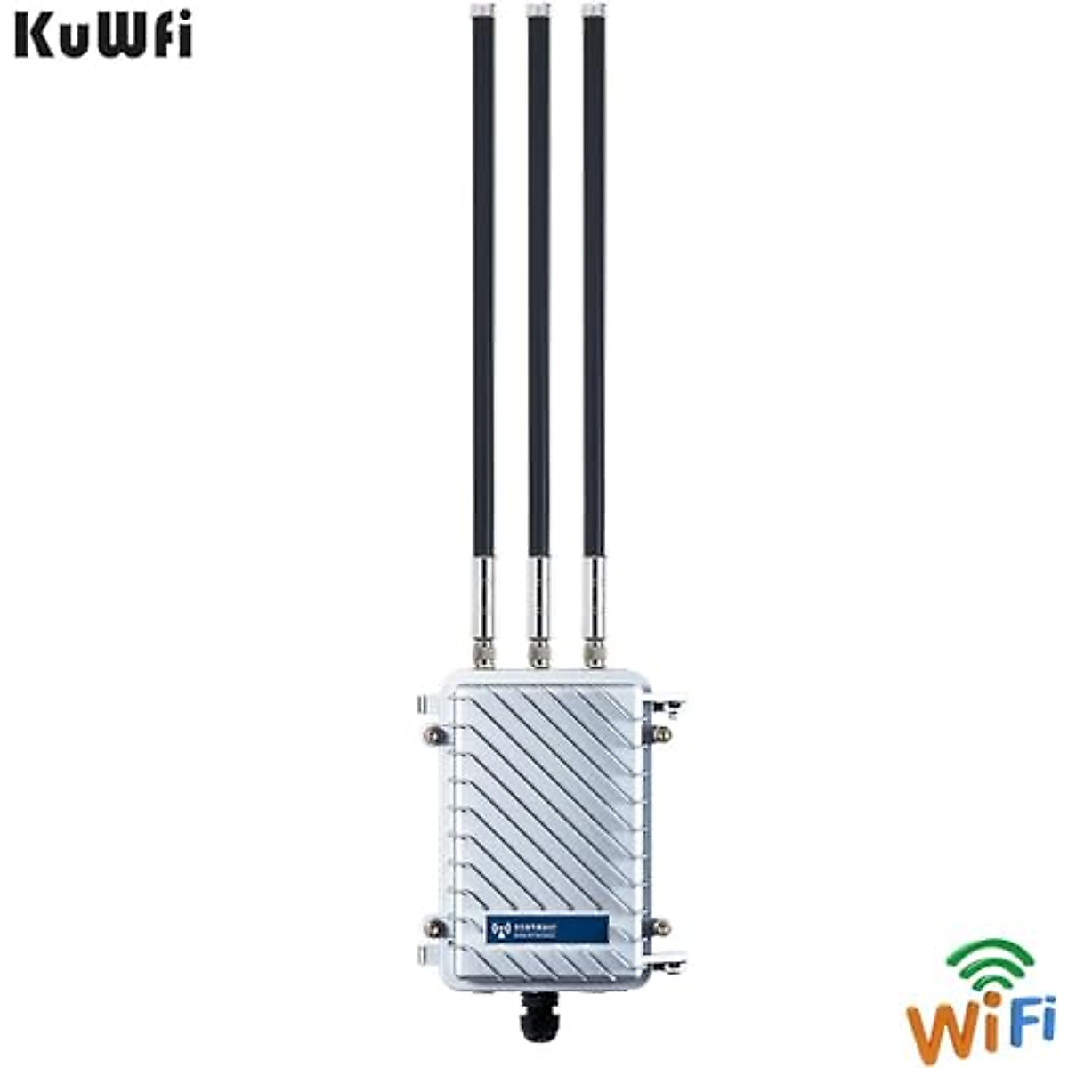 KuWFi Outdoor Wireless WiFi Access Point 11AC 750Mbps Dual-Band 2.4G/5.8G Antennas Waterproof Base Station AP Support Wireless AP/WiFi Repeater