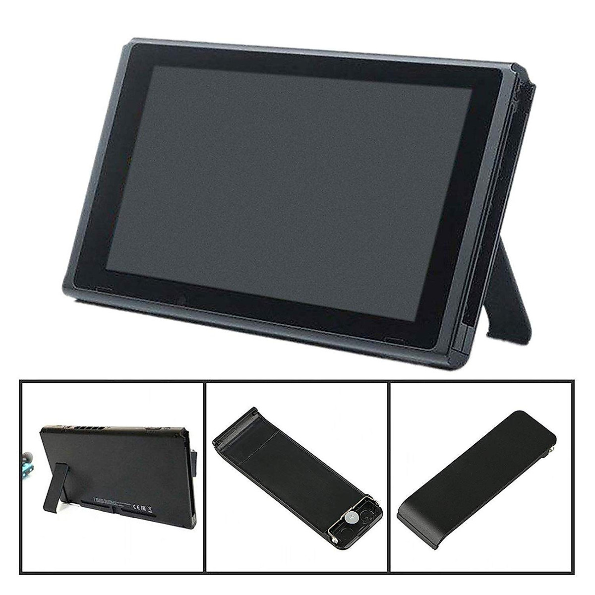 Akiimy Replacement Kickstand Back Stand Holder Mainframe Back Bracket Back for Nintendo Switch Console Repair Parts Holder Stand