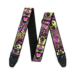 Jim Dunlop I Love Dust Orange Smoking Moon Guitar Strap (ILD06)