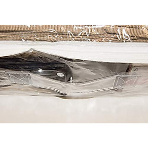 Clear Vinyl Zippered Storage Bags 12 x 15 x 4 Inch 10-Pack