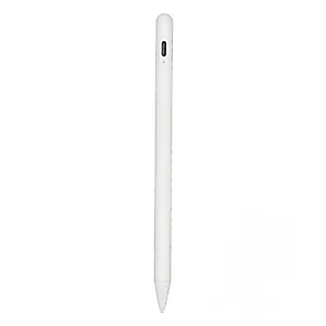 Touch Screen Pen, Tablet Stylus Magnetism High Accuracy Glossy Writing for Drawing for Student (White)