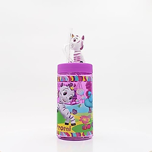 Sip with ME Promi Zoonicorn Cup, Kids Water Bottle, Toddler Cups, Tumbler with Lid and Straw, Travel Sippy Cup for Water or Milk, Kids Cups with Lids for Toddlers 3 and Up, BPA Free Plastic, 12 oz