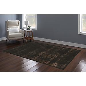 Linon Vintage Collection Illusion Synthetic Rugs, 5' x 7'6", Brown