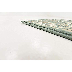 Unique Loom Tuareg Collection Vintage Distressed Traditional Area Rug, 2 ft x 6 ft, Green/Beige