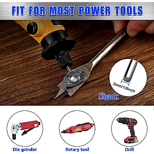 Mixiflor 99 Pcs Wire Brushes Set,Steel Wire Wheels Pen Brushes Set Kit Accessories for Rotary Tool-1/8"(3mm) Shank