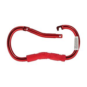 Nuby Large Handy Hook Carabiner Stroller Clip with Textured Soft Grip, Colors May Vary
