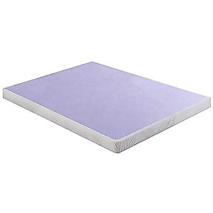 Zinus Edgar 4 Inch Wood Box Spring / Mattress Foundation / Sturdy Wood Structure / Low Profile / Easy Assembly, Twin