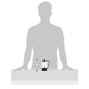 Bodum Brazil French Press Coffee and Tea Maker, 12 oz, Black