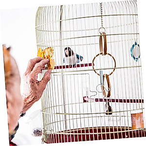 Balacoo 10 Pcs cage Door Spring Hook Critter Nation cage Metal Clothes Hanger Finger Spring latches Metal Hangers cat cage latches Birds cage Hook Stainless Steel Guinea Pig Dedicated