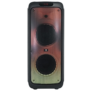 Rockville BASS Party 10 Dual 10 inch Portable Battery LED Party Bluetooth Speaker