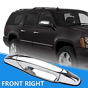 FAERSI Exterior Door Handle Chrome Front Right Passenger Side Door Handle Replacements for 2007 2008 2009 2010 2011 2012 2013 Silverado Tahoe Avalanche Suburban GMC Sierra Yukon XL Cadillac Escalade