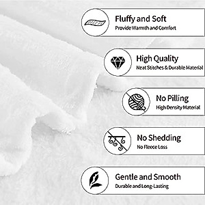 MarjorieAFloyde Throw Blanket Soft Micro Fleece Blanket Home Decor Warm Anti-Pilling Flannel Throw Blanket for Couch Bed Sofa 50"X40"