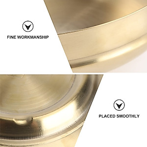 DOITOOL Ramen Bowls Noodle Soup Bowl Stainless Steel Serving Bowl for Udon Soba Pho Pasta Salad Cereal 22cm Gold