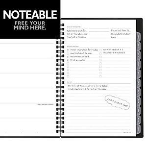 AT-A-GLANCE 2022-2023 Planner, Weekly & Monthly Academic, 5-1/2" x 8-1/2", Small, Elevation, Black (75101P05)