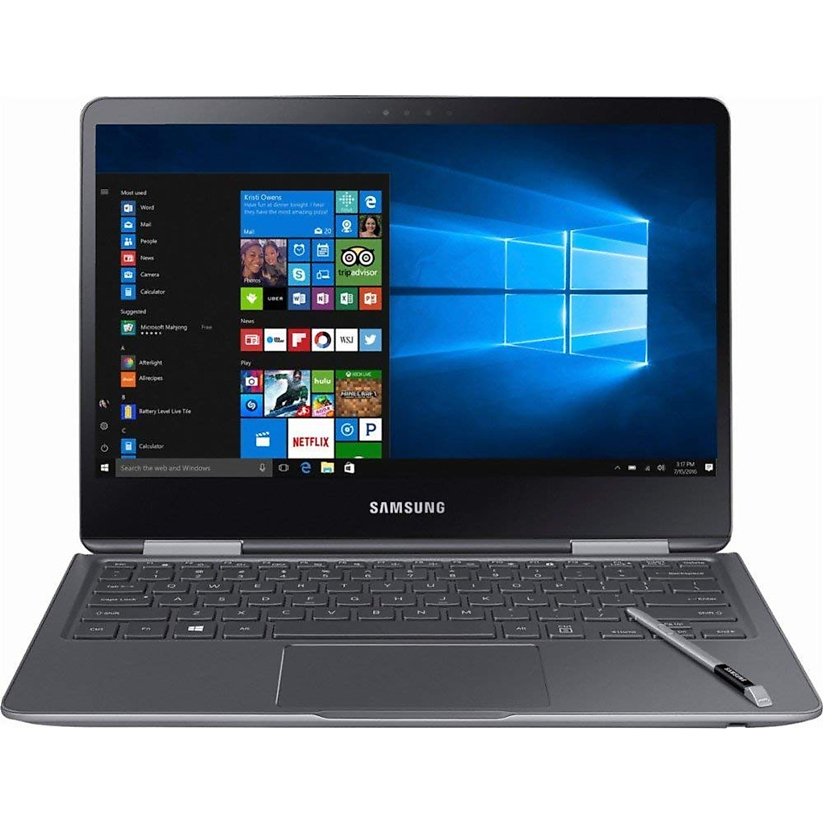 2018 Newest Flagship Samsung Notebook 9 Pro Business 13.3" FHD 2-in-1 Touchscreen Laptop/Tablet - Intel Quad-Core i7-8550U 8GB RAM 256GB SSD Backlit Keyboard WLAN HDMI Win 10 - Built in S Pen