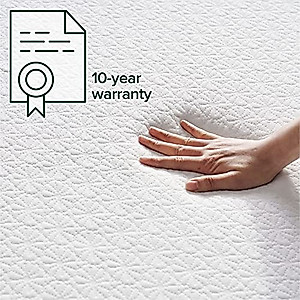 Zinus 8” Green Tea ActivFresh(R) Memory Foam Mattress, Bed-in-a-Box with Compact WONDERBOX Packaging, CertiPUR-US(R) Certified, Twin,White