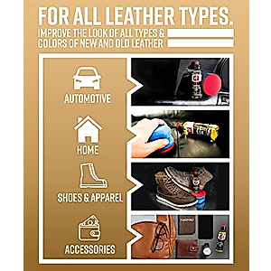 Adam’s Leather Rejuvenator Oil (4oz) - Cleans, Hydrates, Protects All Leather Types, Colors, & Ages - Non Sticky, Non Greasy, & Non Silicone