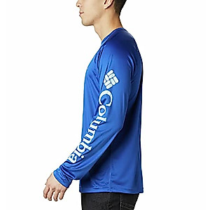 Columbia Men's Fork Stream Long Sleeve Shirt, Azul/Sky Blue, X-Large