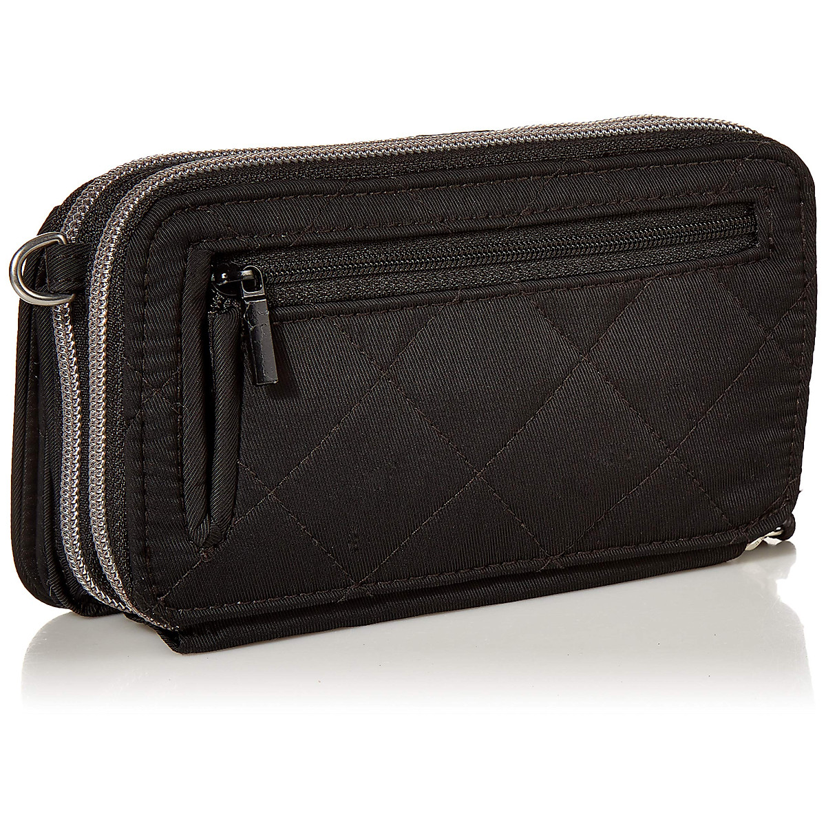 Vera Bradley Women's Performance Twill All in One Crossbody Purse With RFID Protection, Tranquil Gray, One Size