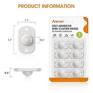 AIEVE 3 Pack Air Fryer Oven Liners & 8 Pack Self Adhesive Caster Wheels