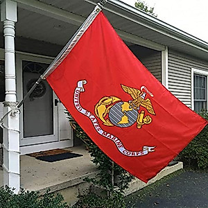 US Marine Corps USMC Military Flags 3x5 Outdoor- US Marine Army Flags with Super Durable Double Stitched and 2 Brass Grommets